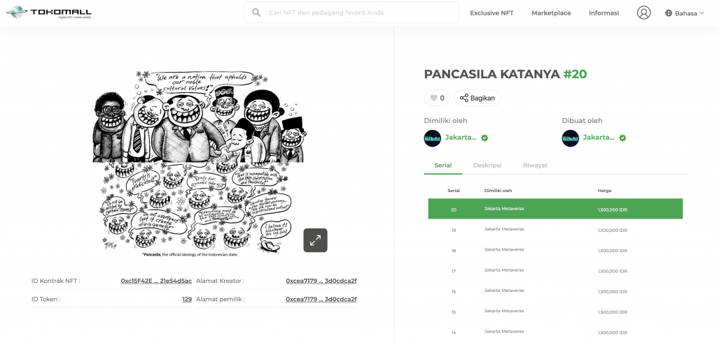 Mengintip NFT Asli Indonesia di Toko NFT Besutan Tokocrypto ...
